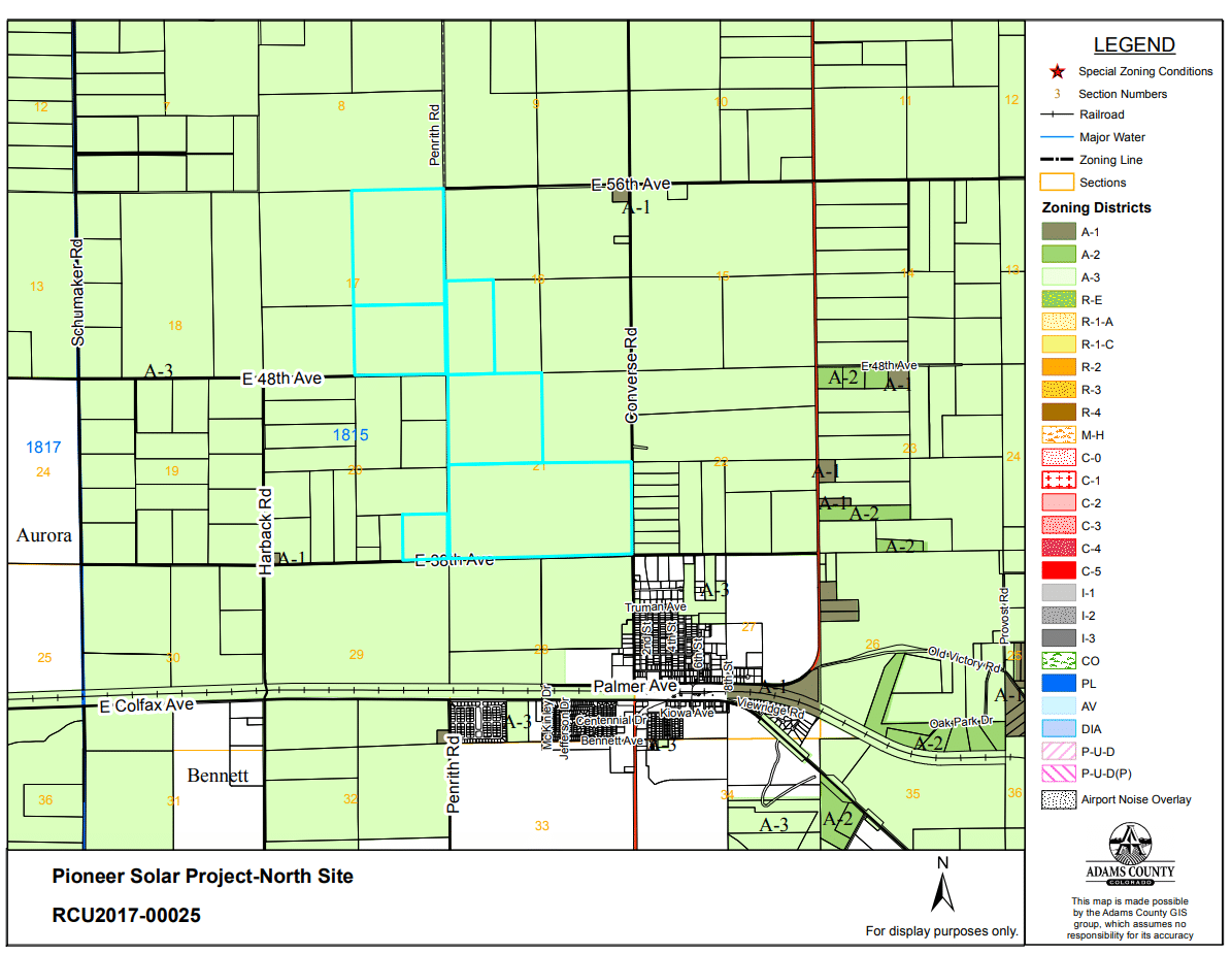 GCL signs a 110 MW solar power contract in Colorado (project layout ...