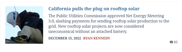 Retaining value for solar customers under California NEM 3.0 rule ...