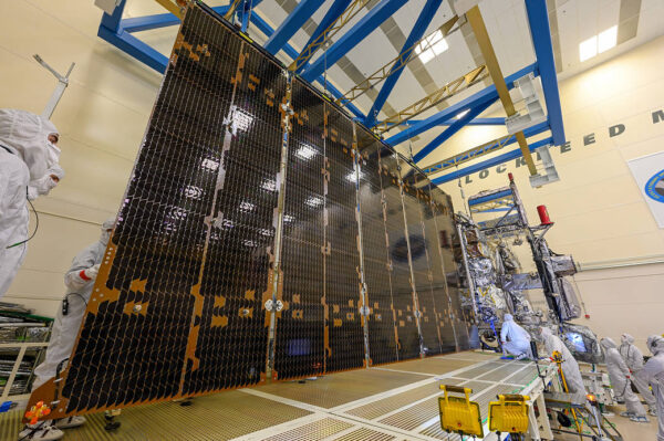 Fold-out NASA satellite solar array undergoes successful test ...