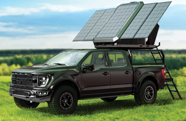 Off-grid solar truck tent concept on display at CES 2024 – pv magazine USA