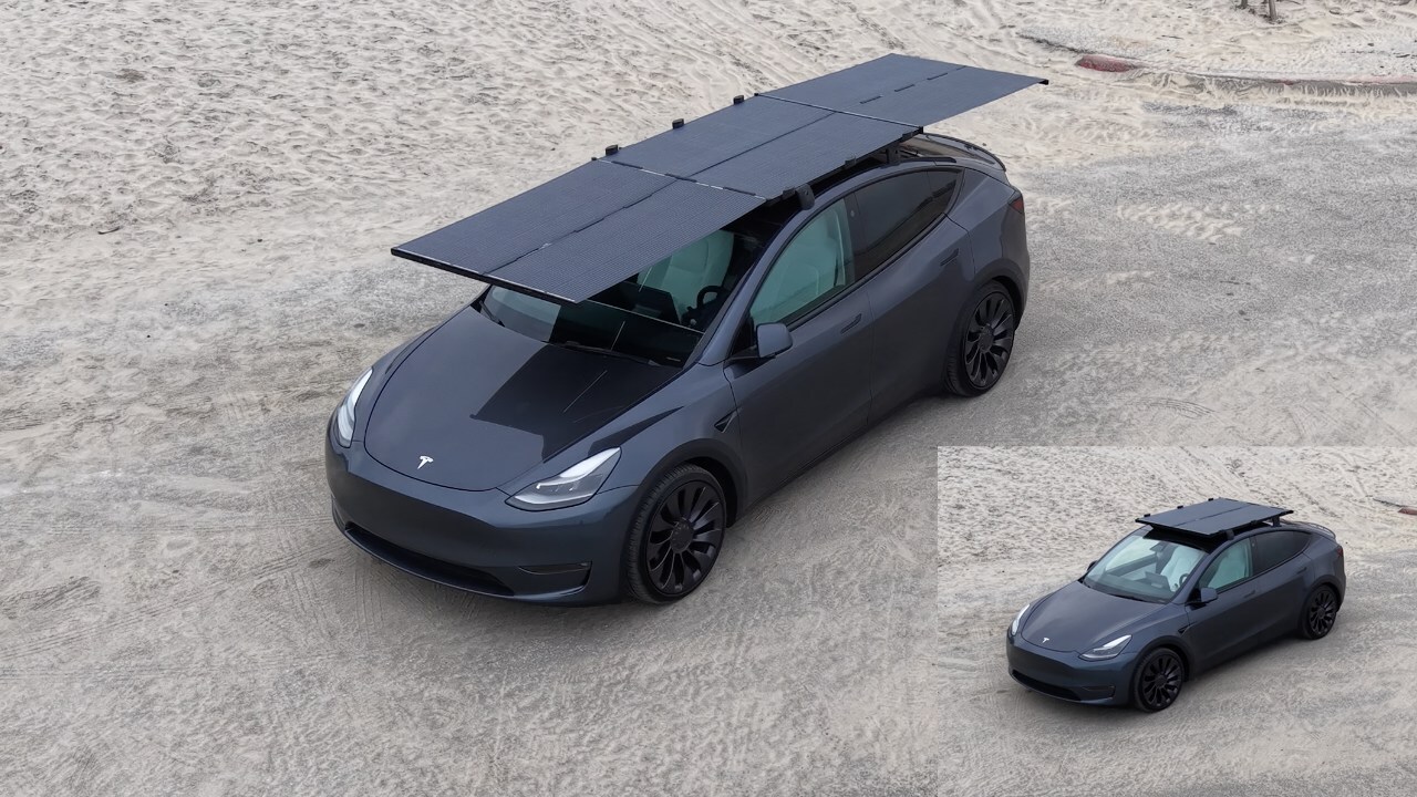 Expandable solar roof rack adds 1 kW of off-grid charging for EVs – pv ...